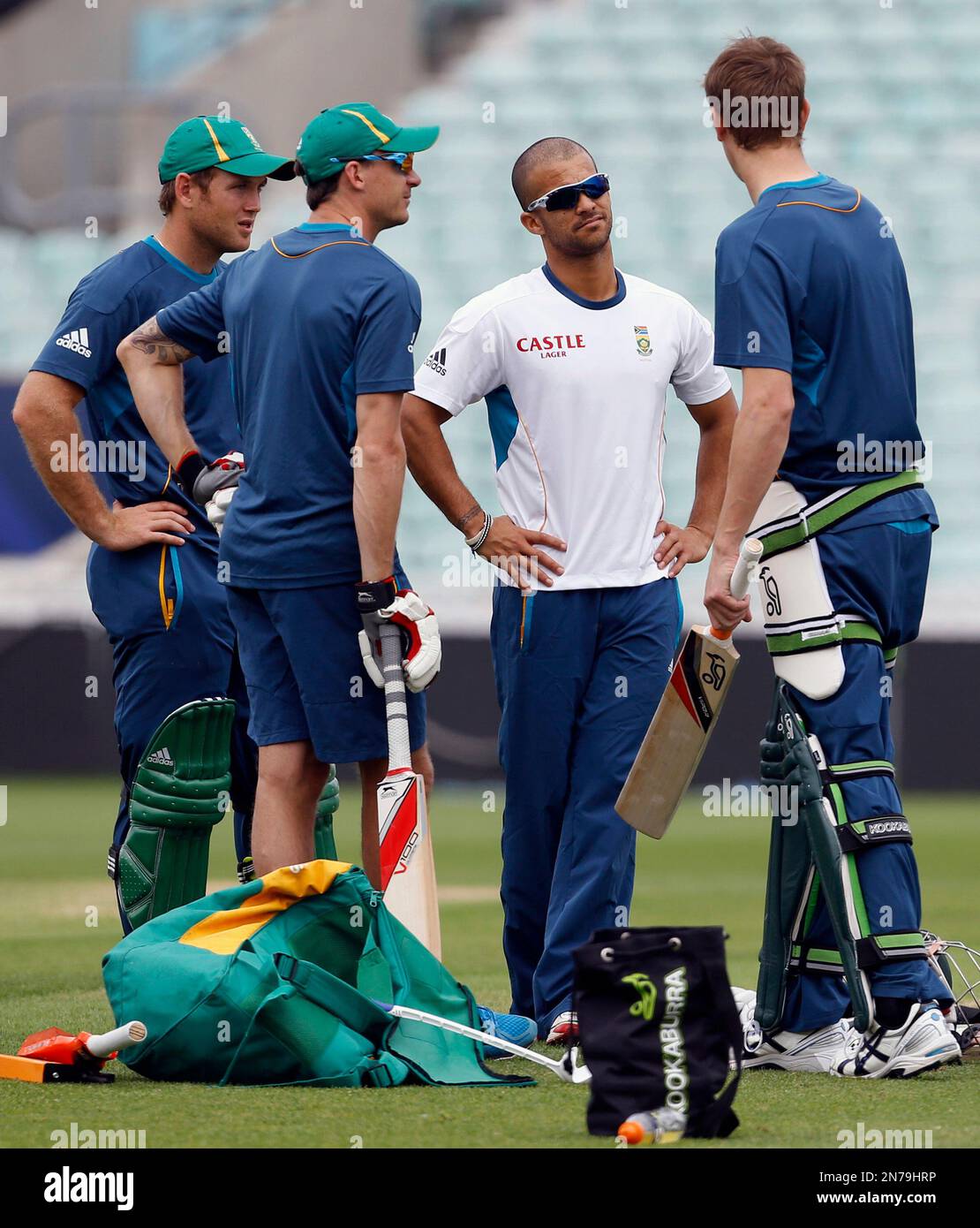 South Africa's Colin Ingram, left, Dale Steyn, second left, Jean-Paul ...