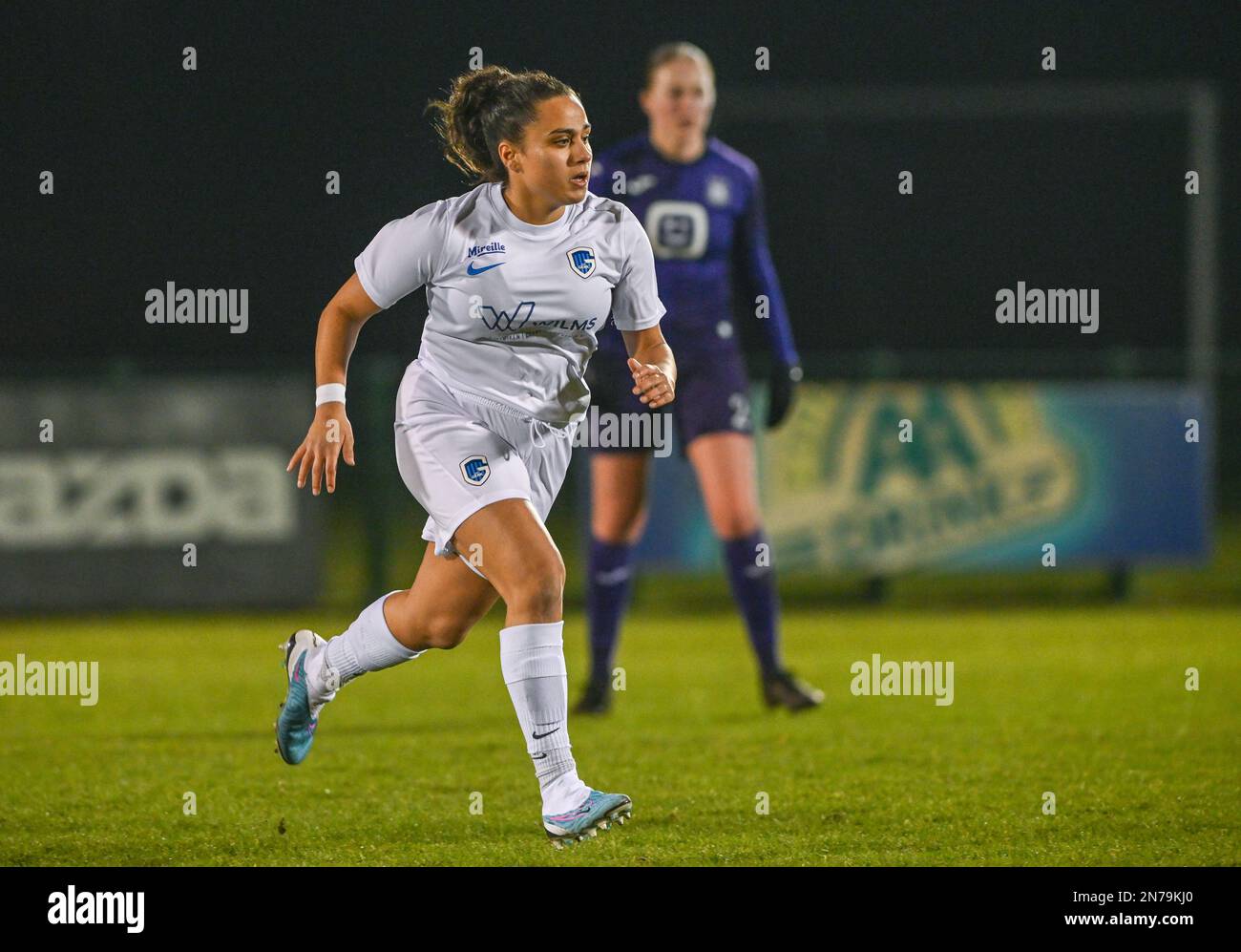 Anissa Giuga (21) of Genk pictured during a female soccer game between ...