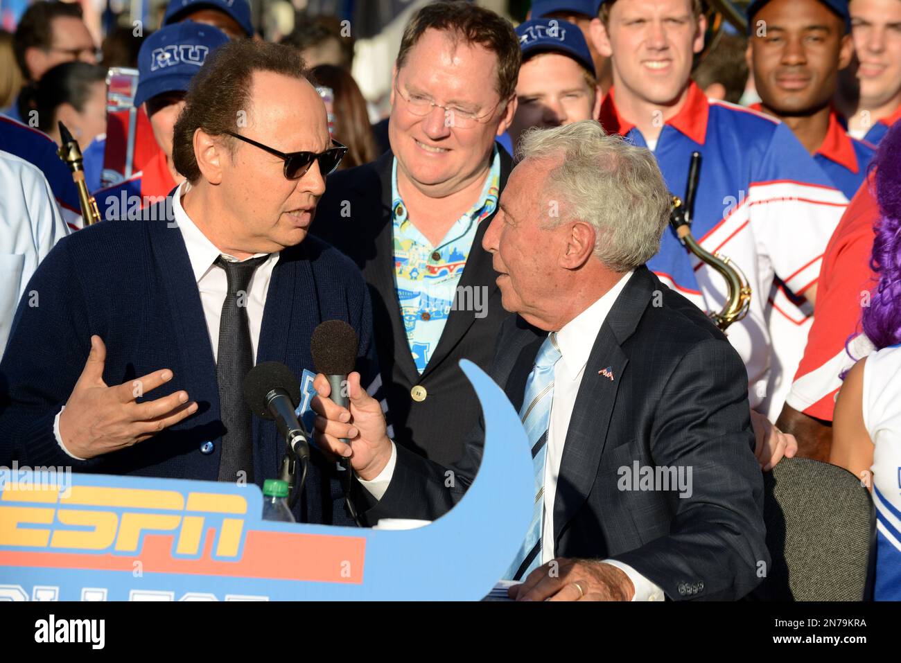 From left, Billy Crystal, executive producer John Lasseter and Lee ...