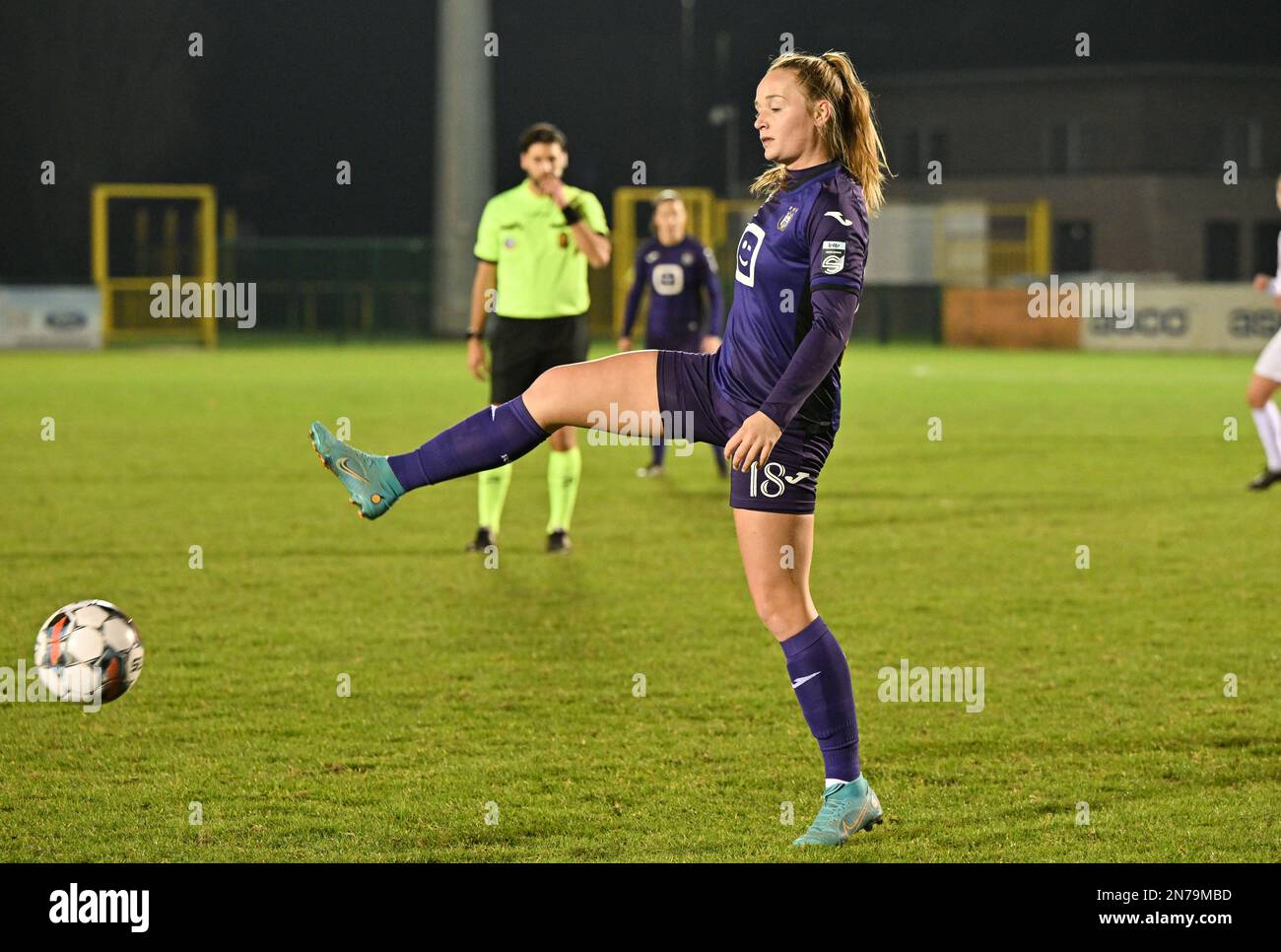 Kimberley Smit (18) of Anderlecht pictured during a female soccer game ...