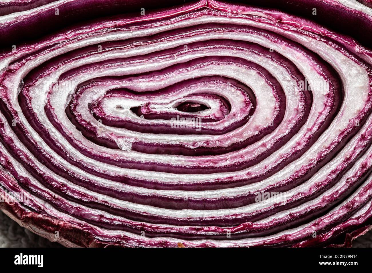 the inside of sliced red cabbage Stock Photo - Alamy