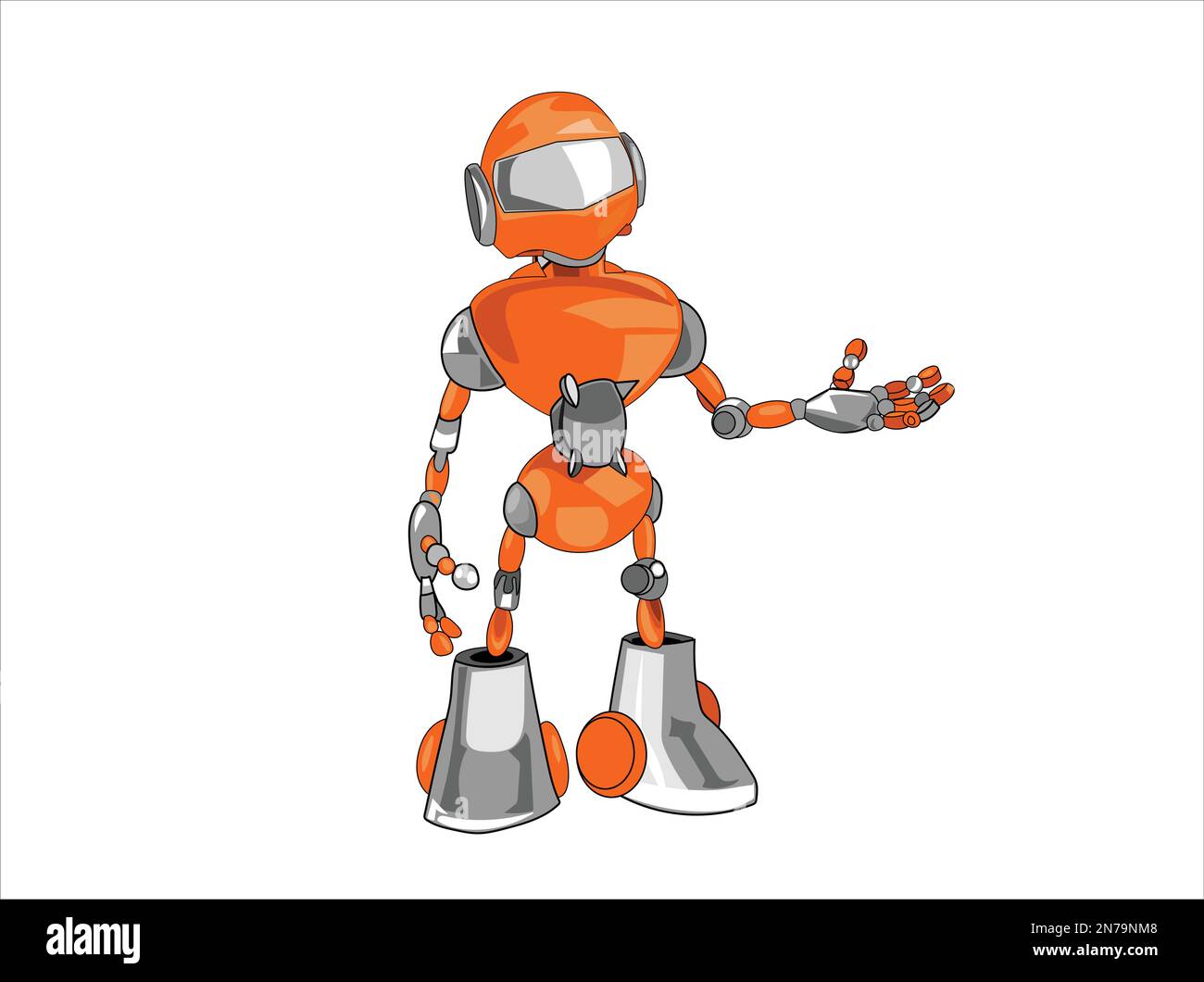 humanoid robots vector illustration for logo Stock Vector Image & Art ...