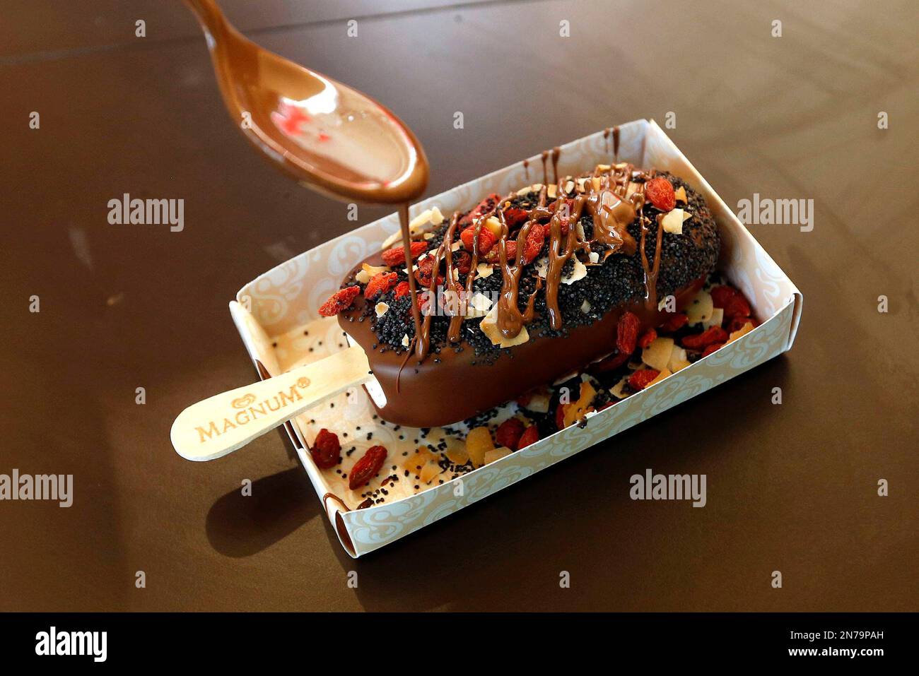 IMAGE DISTRIBUTED FOR MAGNUM ICE CREAM - Real Belgian milk chocolate is ...
