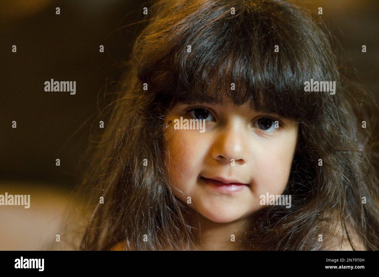 Angela Irizarry, 5, is photographed at her home in Lewisburg, Pa. on ...