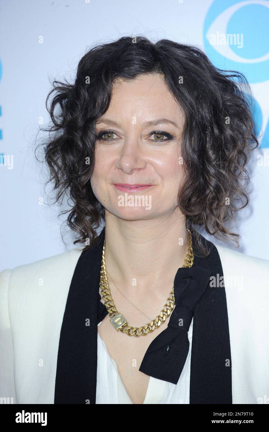 Sara Gilbert arrives at the CBS Daytime Emmy After Party at the Beverly ...