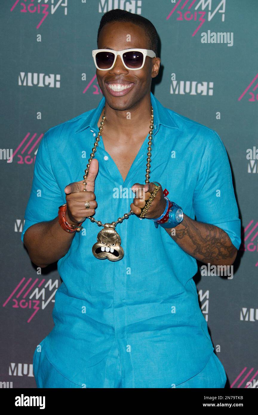 Kardinal Offishall poses for a picture in the Press Room during the ...