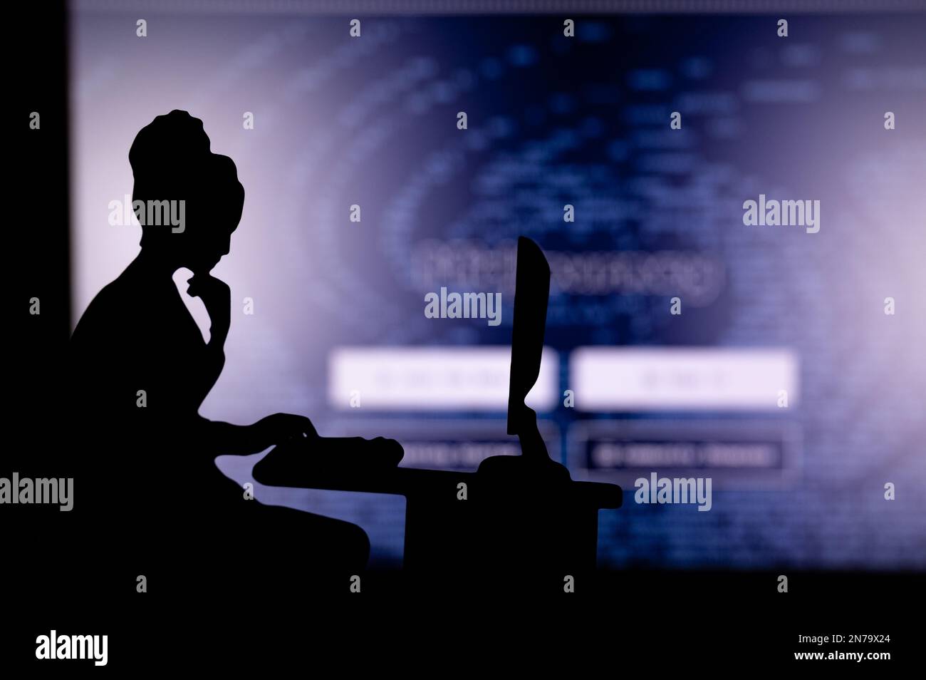 UK, LONDON. JANUARY 30, 2023: Midjourney. The Future of Technology is ...