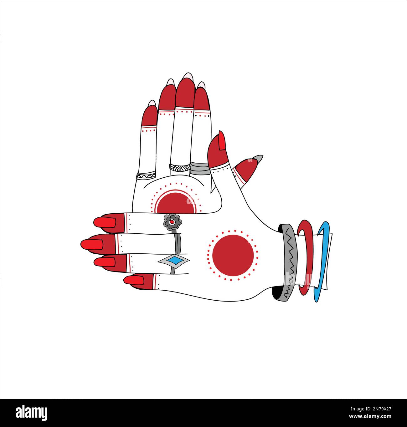 mehndi design vector illustration Stock Vector Image & Art - Alamy