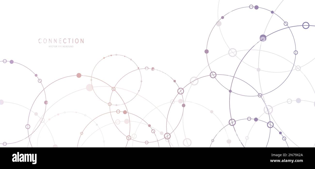 Network background. Connections with points, lines, and people icons. Vector technology ...