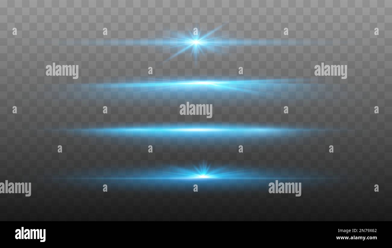 Set of shining sparkles and lens flares. Glowing lights isolated on transparent background ...