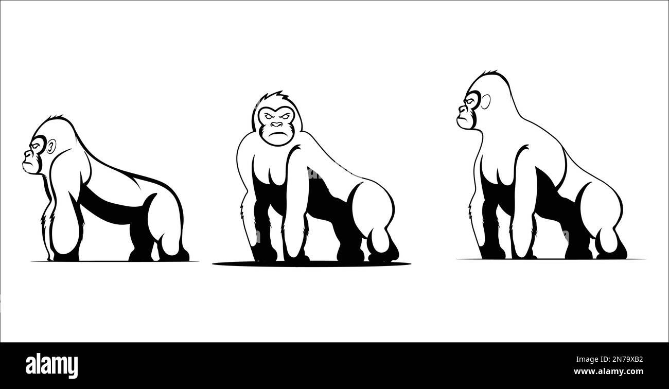 Gorilla clipart hi-res stock photography and images - Alamy