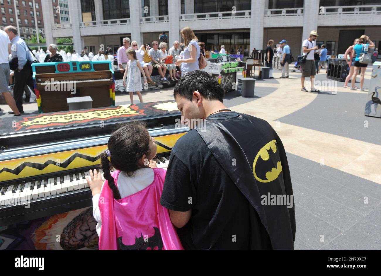 IMAGE DISTRIBUTED FOR SING FOR HOPE - Warren Alvarez and his daughter ...
