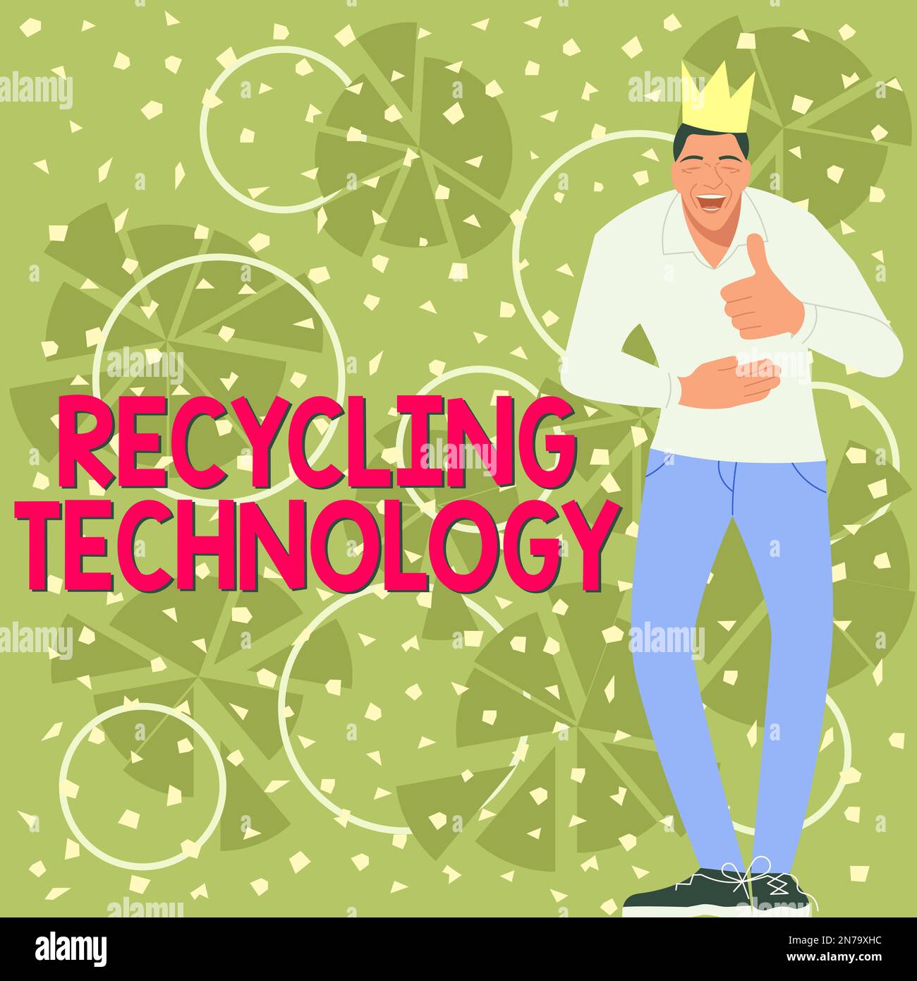 Conceptual caption Recycling Technology. Business approach the methods ...