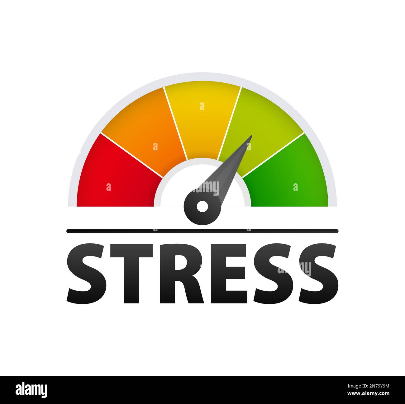 Stress scale test. Prevent stress level. Vector illustration Stock ...