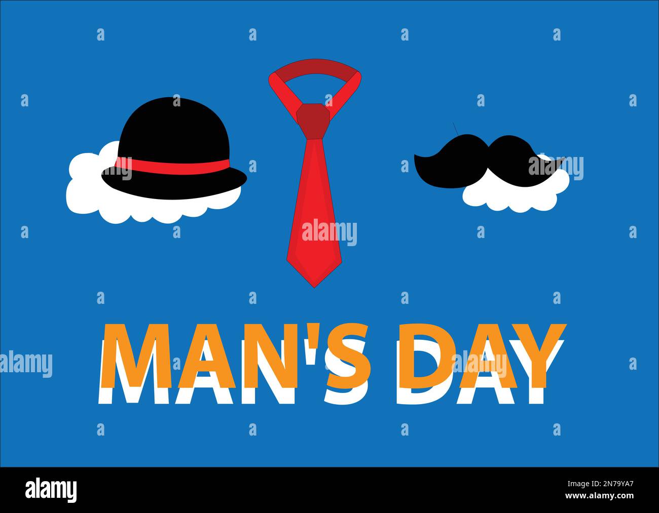 Mans day poster vector Stock Vector Image & Art - Alamy