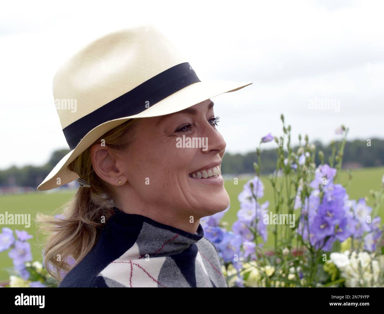 Sharon Stone attends Cartier Queen's Cup held at Guards Polo Club in ...