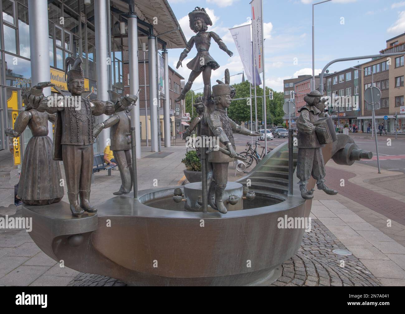 alsdorf july 2022: This carnival fountain, an art object by the Aachen ...