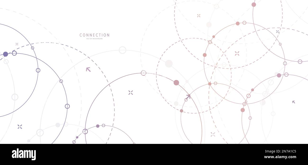 Network background. Connections with points, lines, and people icons ...