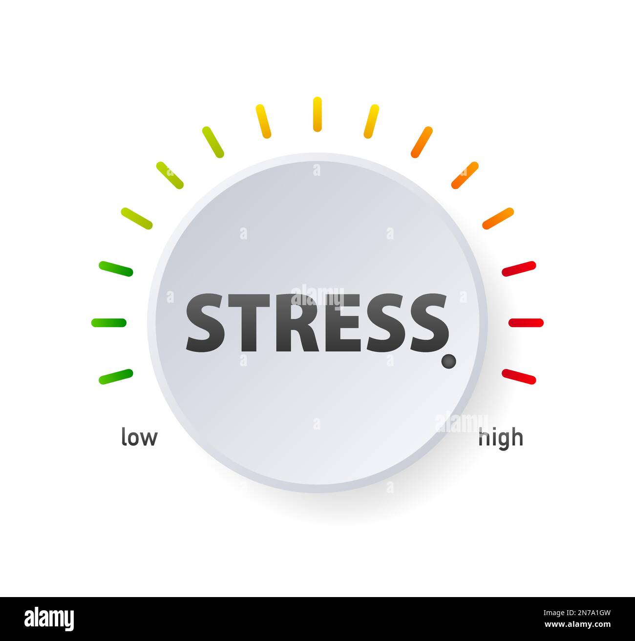 Stress scale test. Prevent stress level. Vector illustration Stock ...