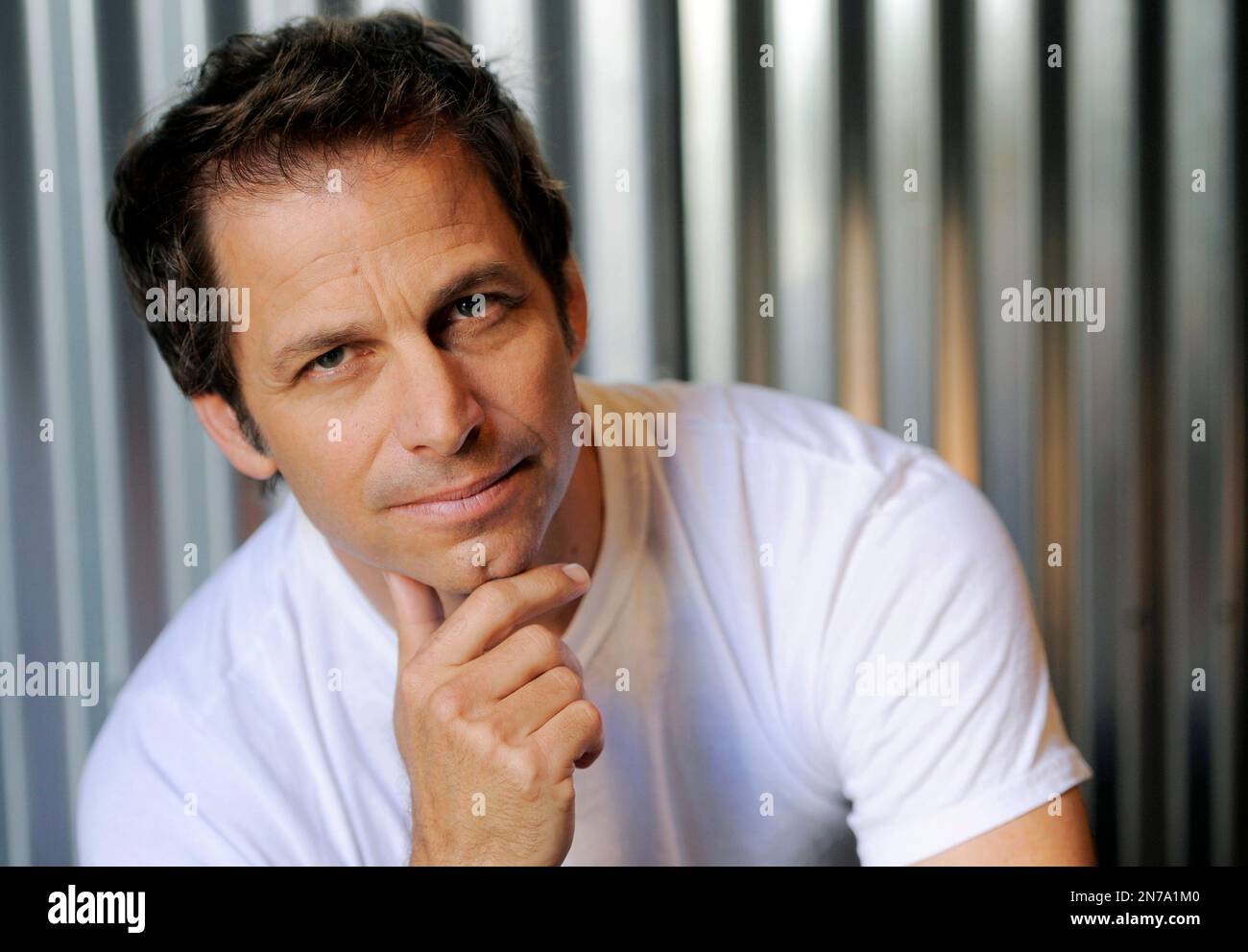 Zack Snyder, director of the film "Man of Steel," poses for a portrait ...