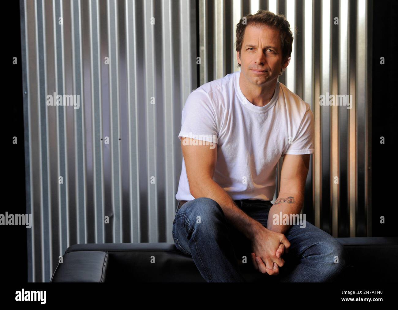 Zack Snyder, director of the film "Man of Steel," poses for a portrait ...