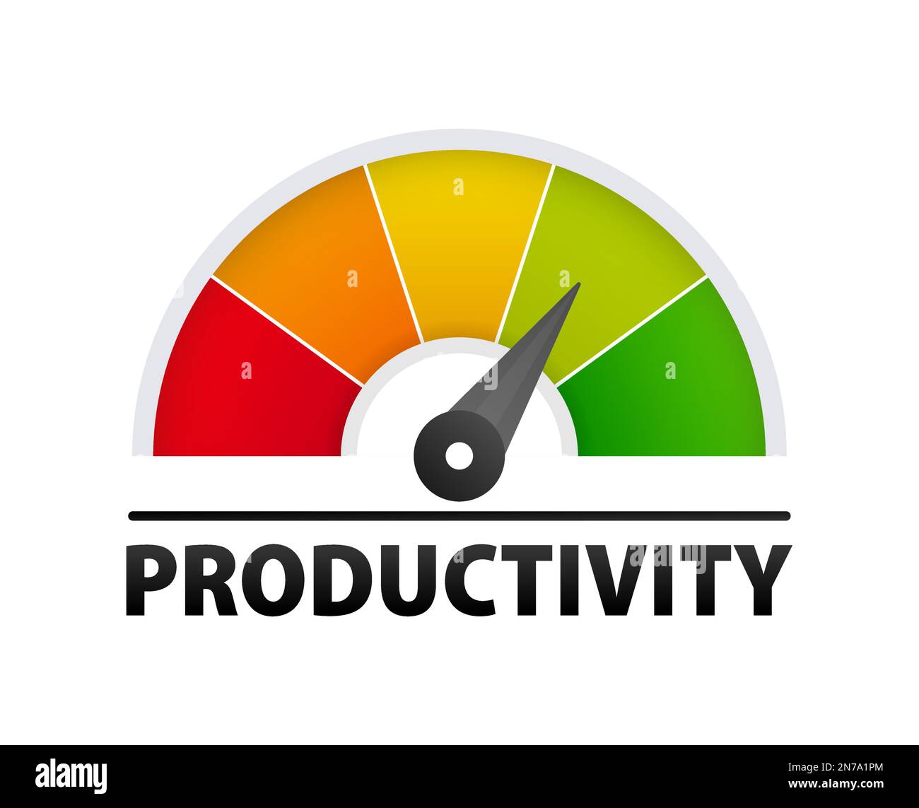 Work efficiency level Cut Out Stock Images & Pictures - Alamy