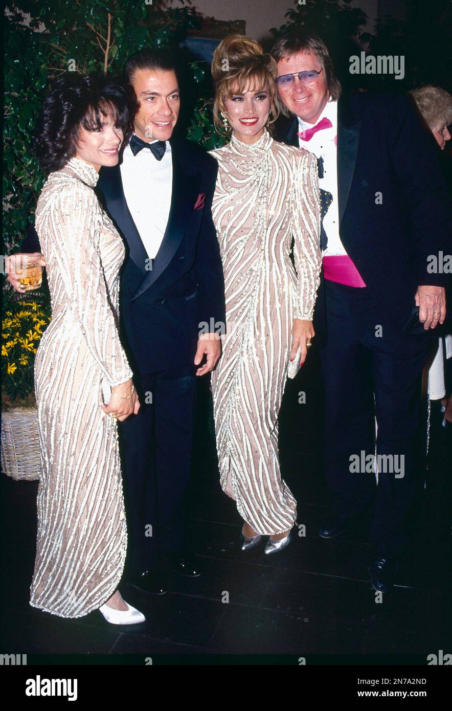 Los Angeles.CA.USA. LIBRARY. Jean-Claude Van Damme with wife Gloria ...