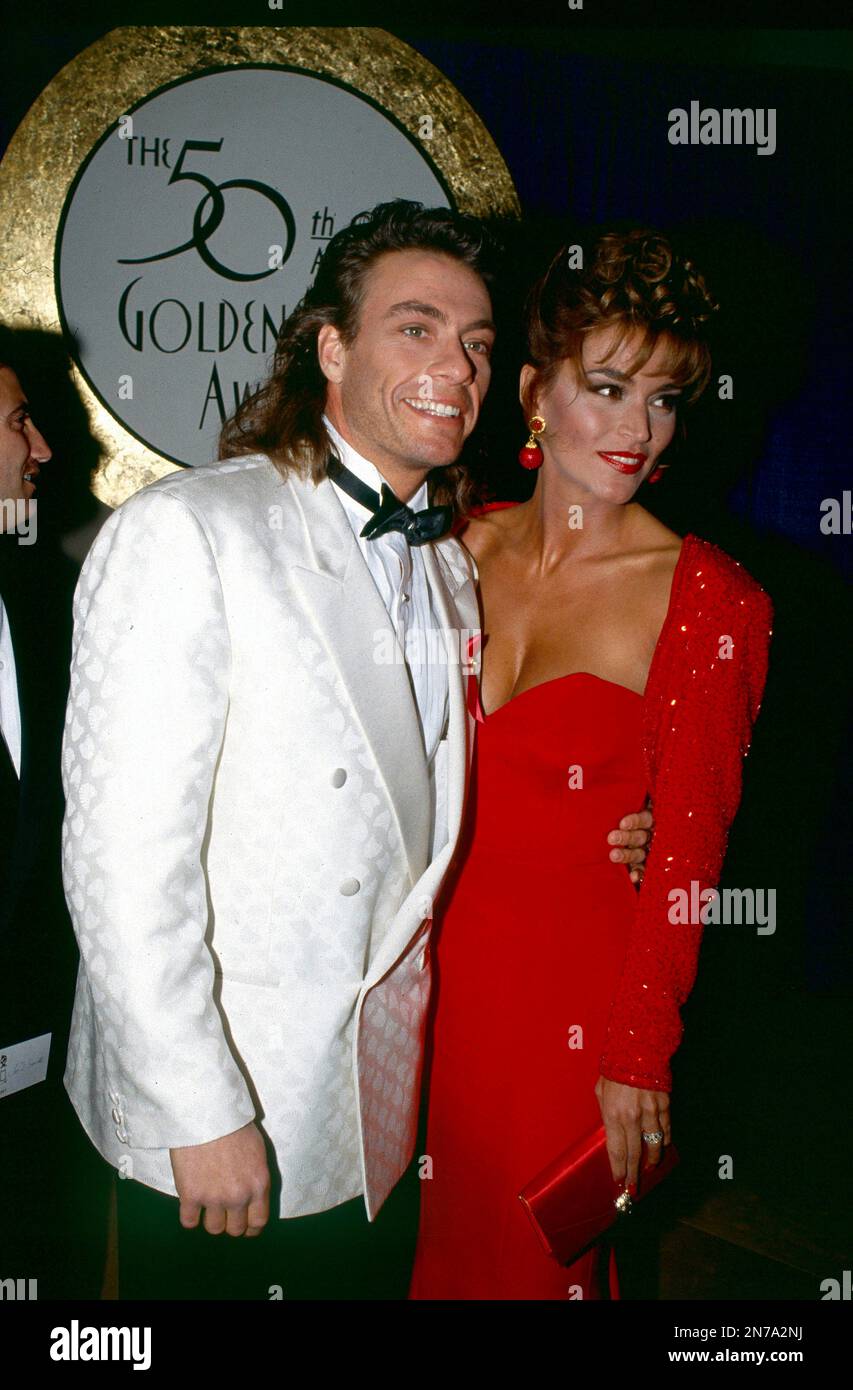 Los Angeles.CA.USA. LIBRARY. Jean-Claude Van Damme and wife Darcy ...