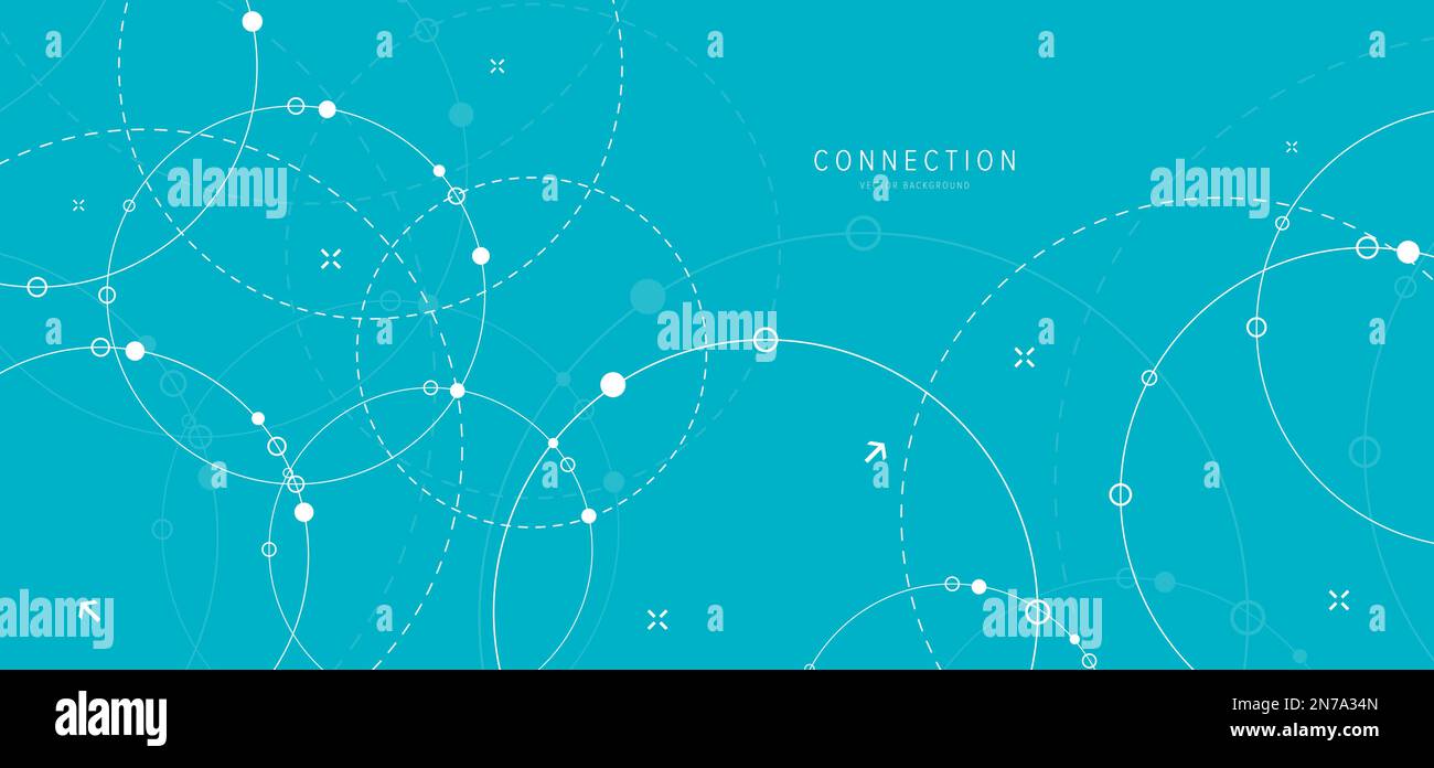 Network background. Connections with points, lines, and people icons ...