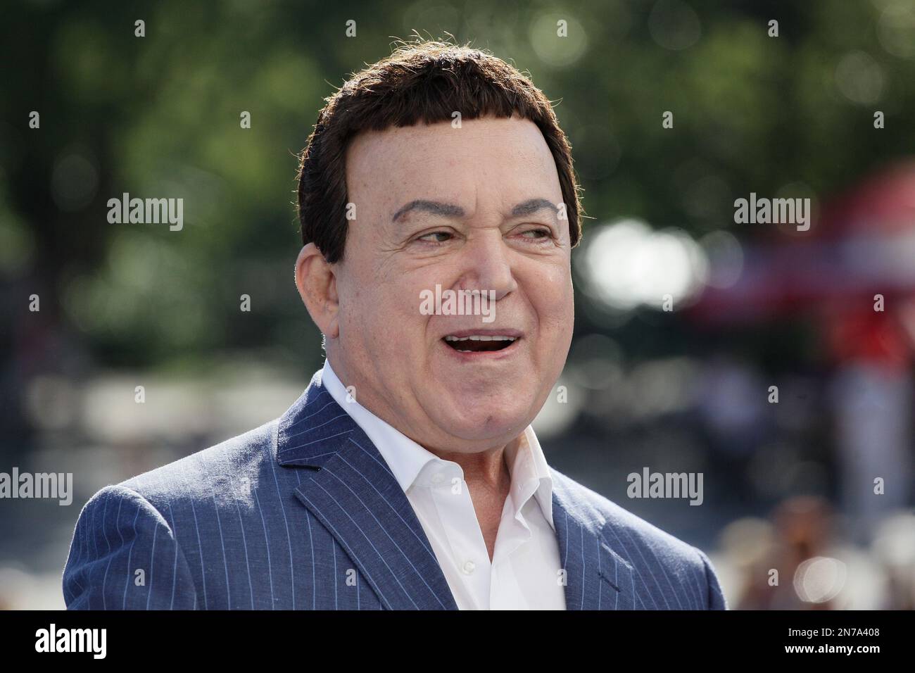 Russian popular singer Iosif Kobzon poses at the Kinotavr film festival ...