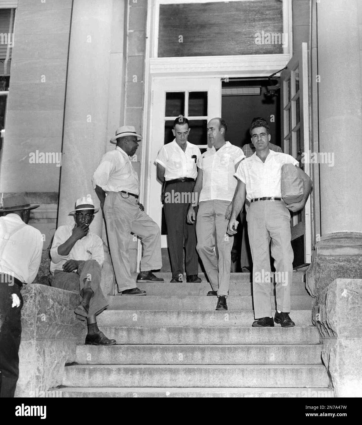 FILE - In this Sept. 30, 1955 file photo, Roy Bryant, right, and his ...