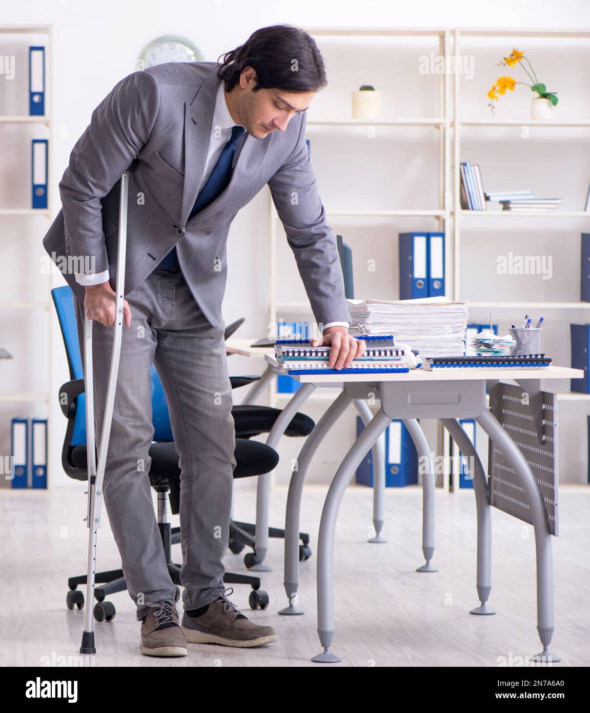 Injured worker employer hi-res stock photography and images - Alamy