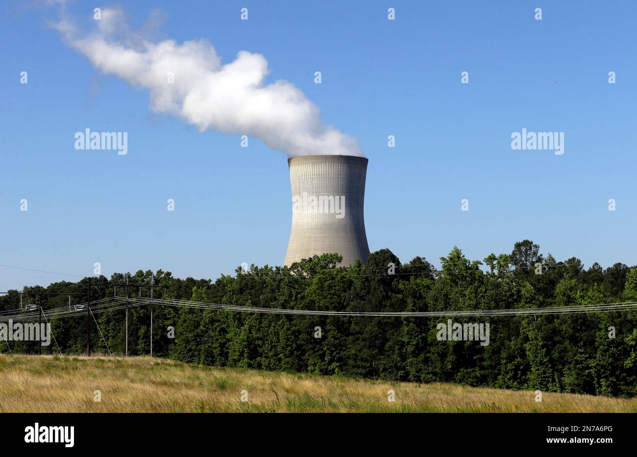 This photo taken Friday, June 14, 2013 shows the Shearon Harris nuclear ...