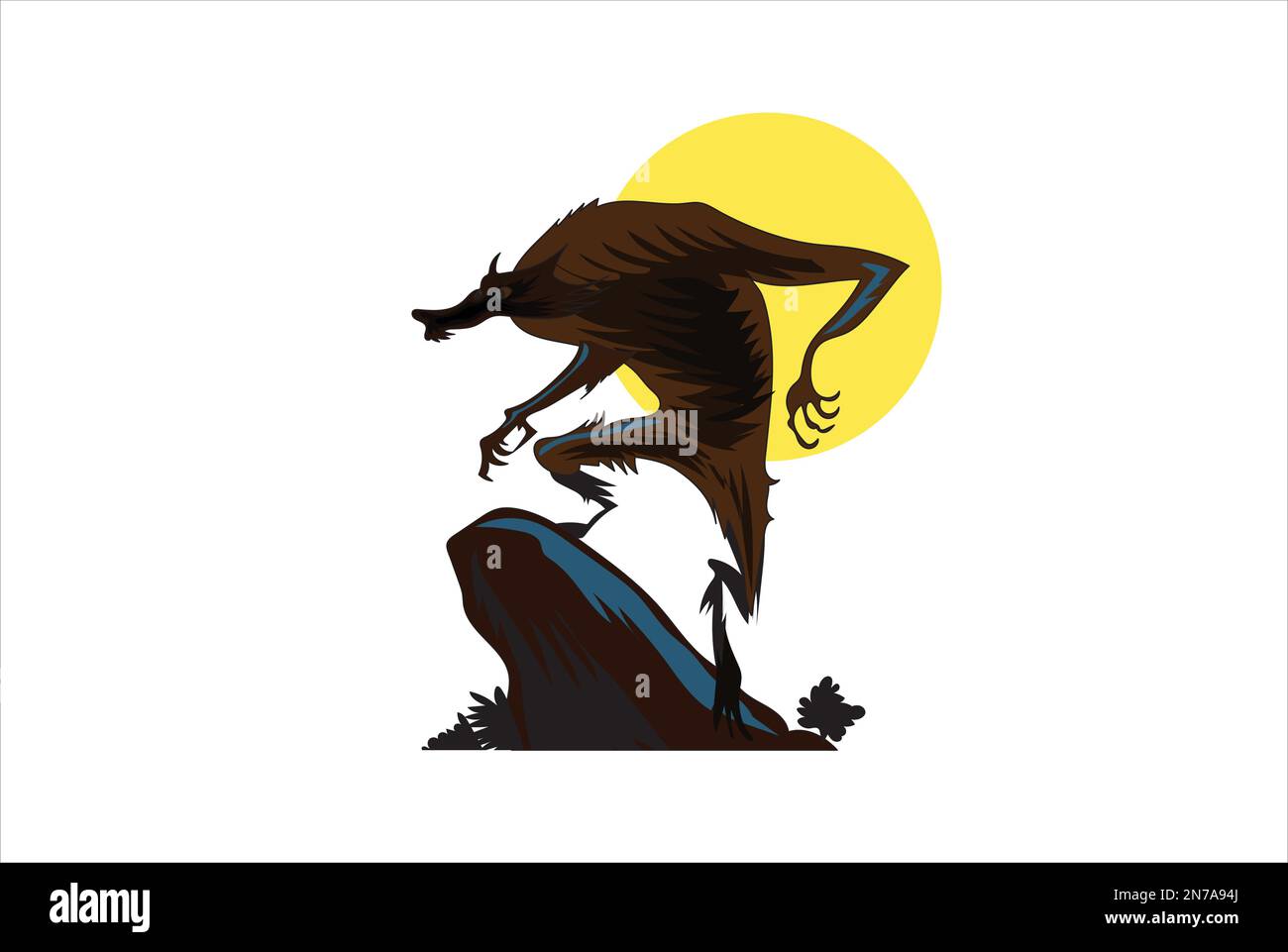 funny wolf illustration for t shirts Stock Vector Image & Art - Alamy