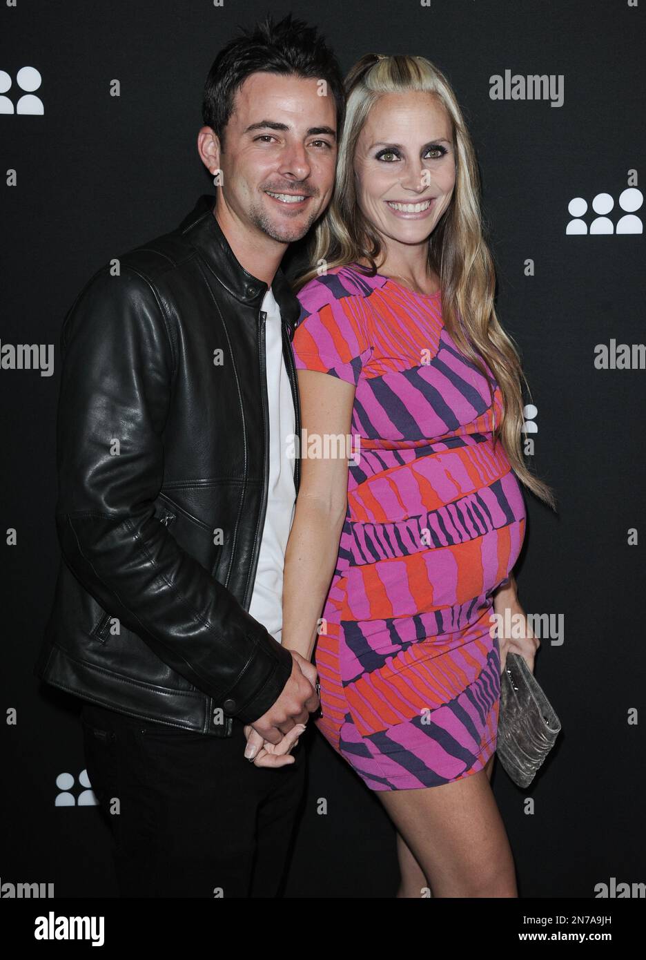 Tim Vanderhook, left, and Chris Vanderhook arrive at the Myspace event ...