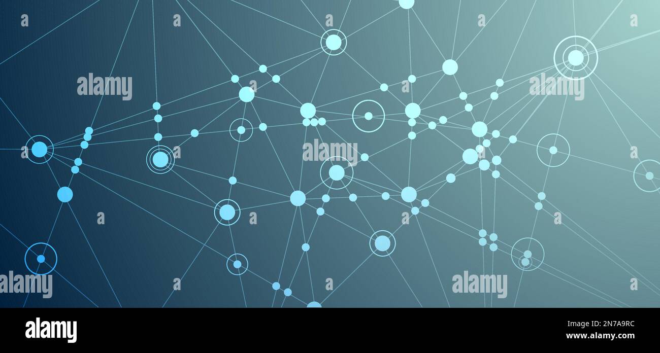 Network background. Connections with points, lines, and people icons ...