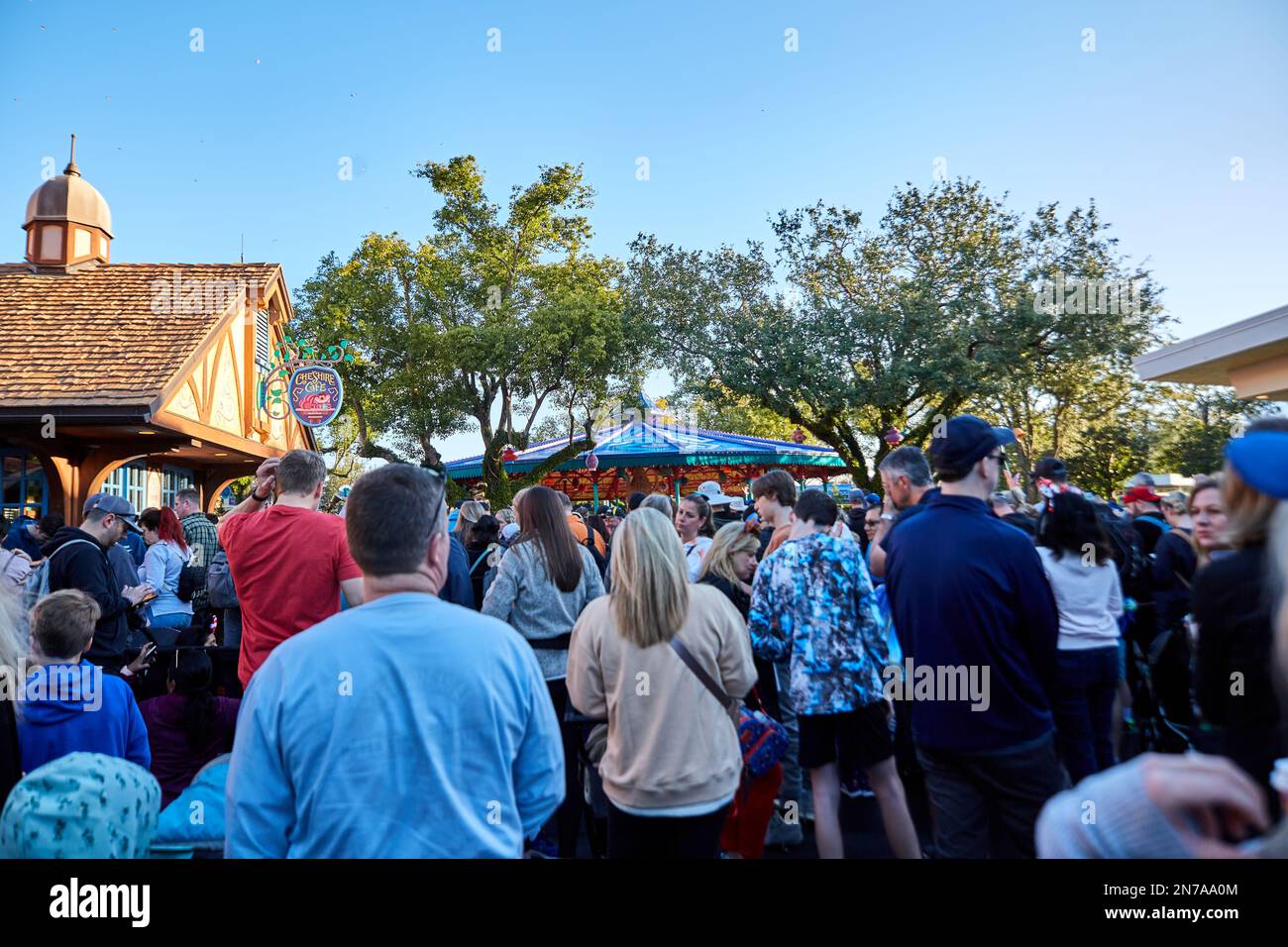 Bay Lake, FL, USA. February 03, 2023: Magic Kingdom weekends walk in ...