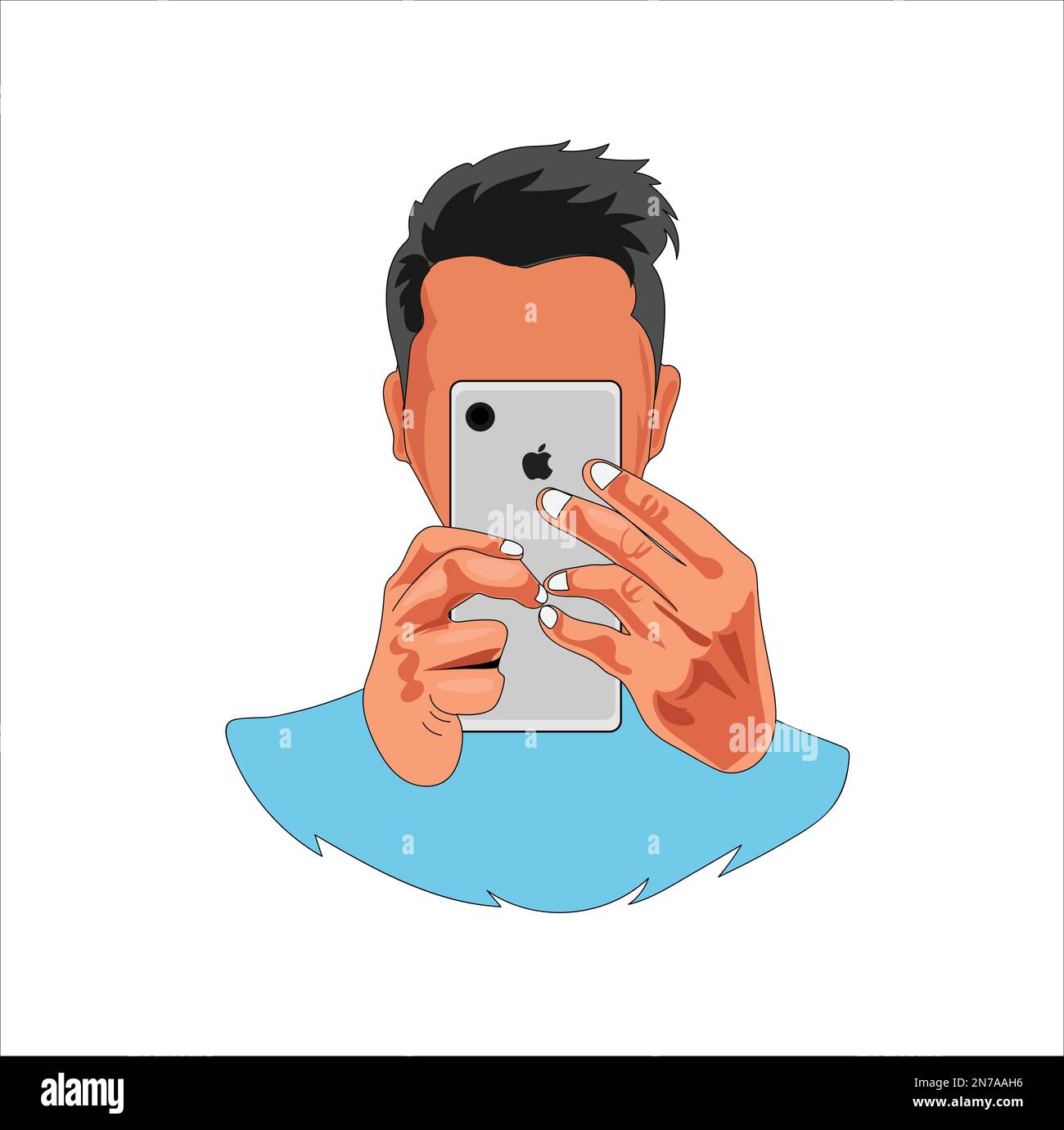 Young man holding arrow Stock Vector Images - Alamy