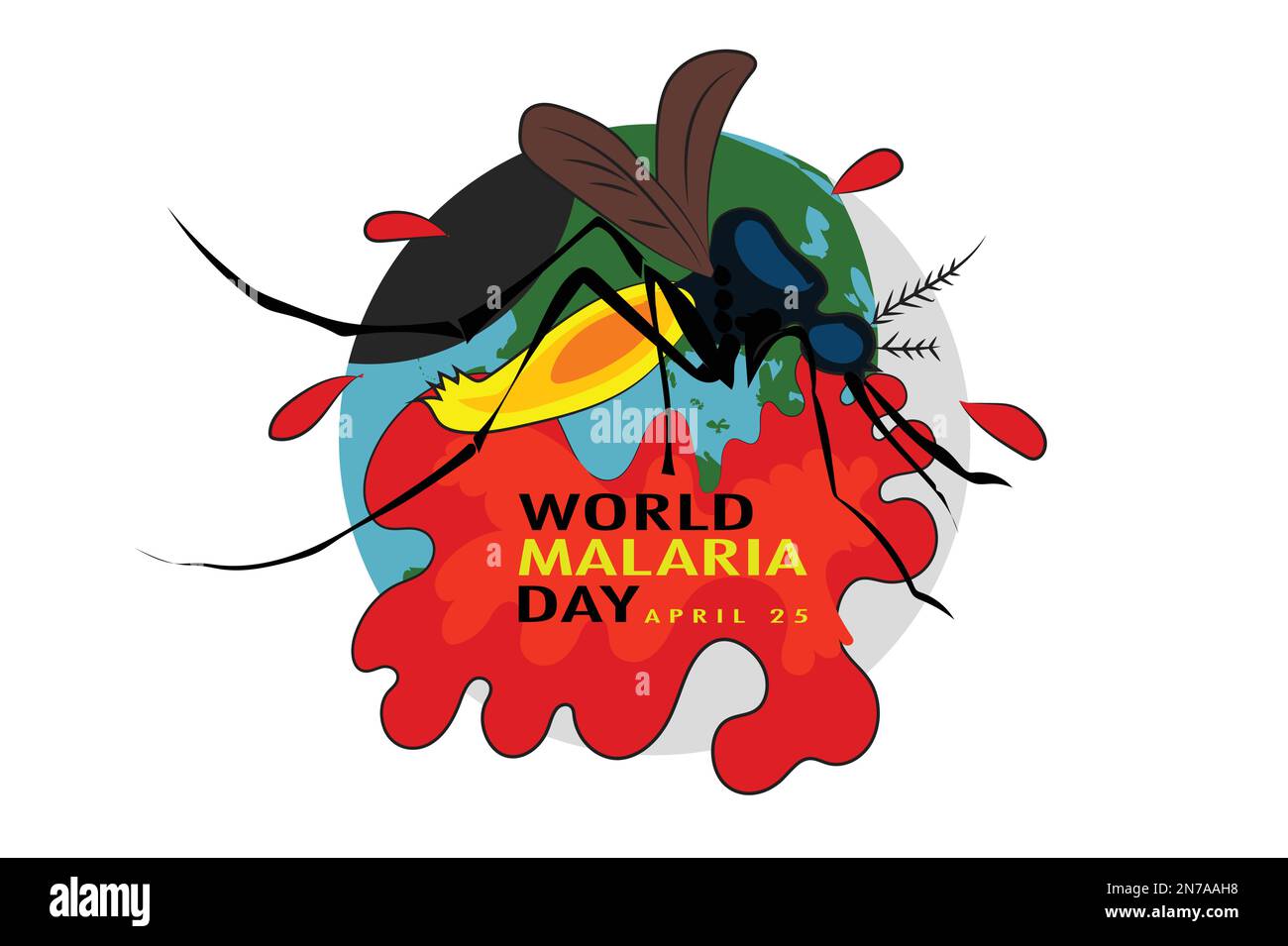 World Malaria day poster vector illustration Stock Vector Image & Art ...