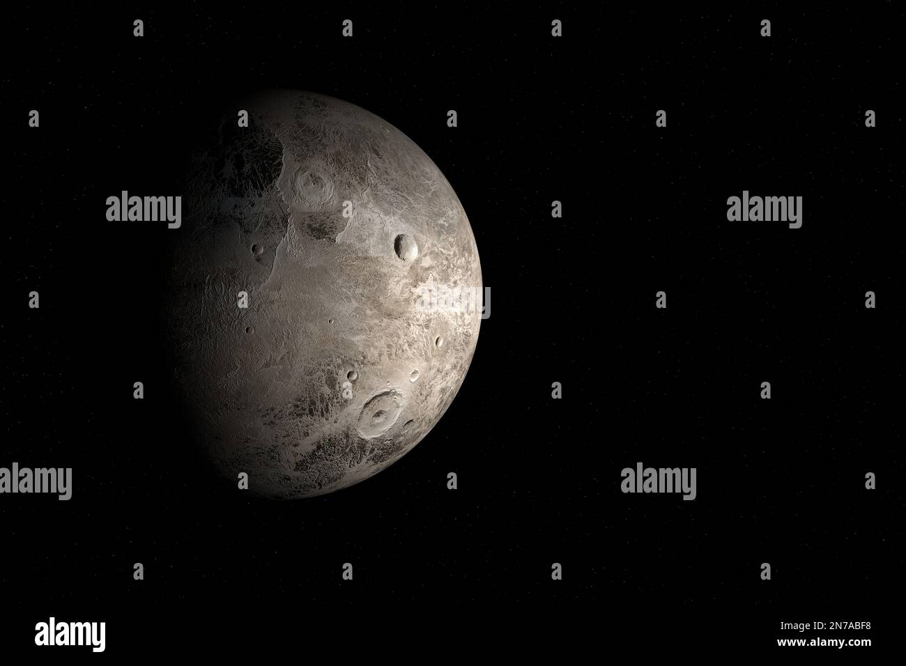 Digitally generated photograph of the dwarf planet Ceres Stock Photo ...