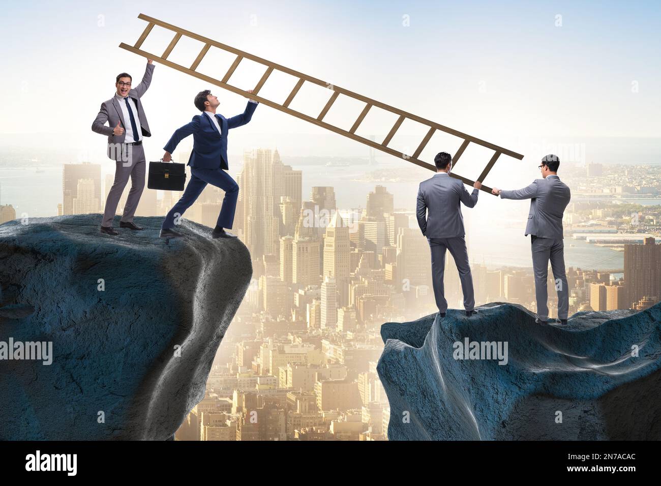 Business stairs helping people hi-res stock photography and images - Alamy