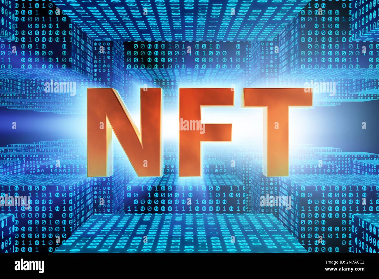 Illustration Of Thenft Non Fungible Token Stock Photo Alamy