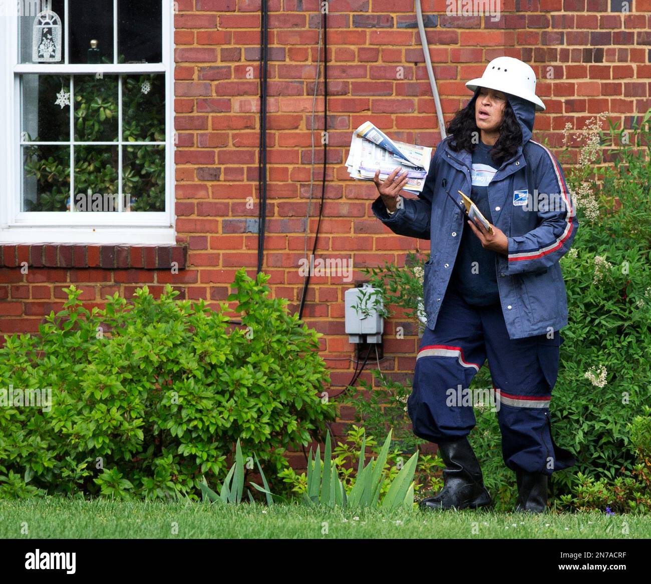 Terri Dixon, a mail carrier from Wheaton Post Office in Montgomery ...