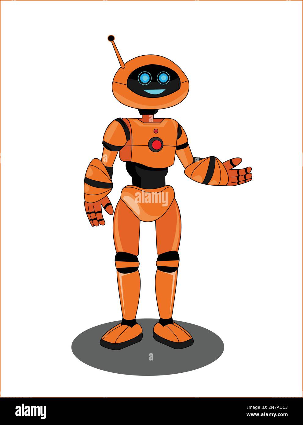 humanoid robots vector illustration for logo Free Vector Stock Vector ...