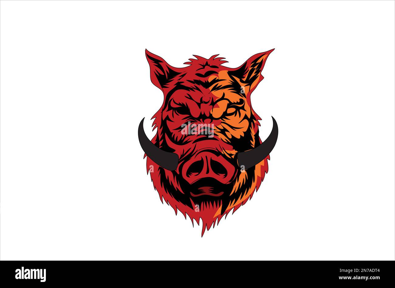 Angry pig logo vector art hi-res stock photography and images - Alamy