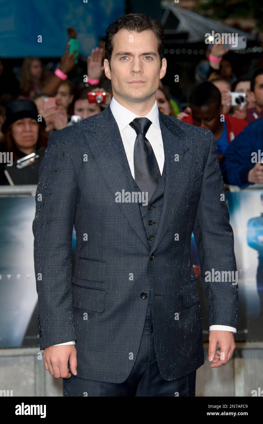 British actor, Henry Cavill arrives for the European Premiere of 'Man ...