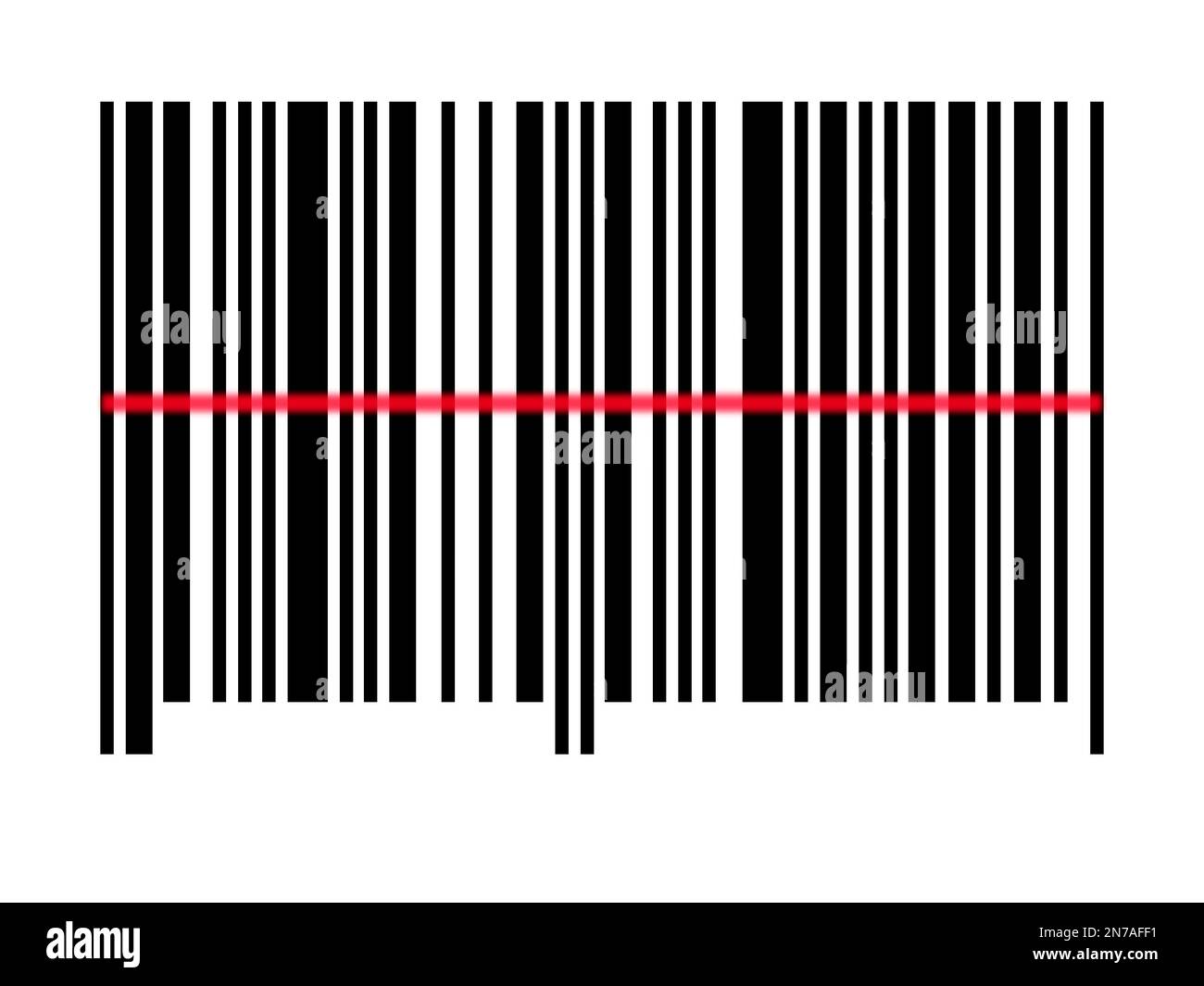 November 30, 2022, United States of America: An empty barcode with a ...