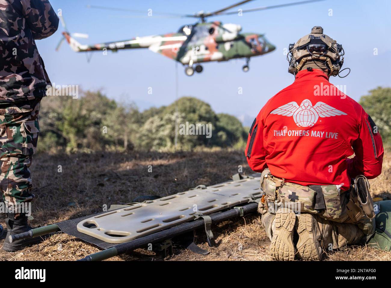NAGARKOT, NEPAL, Jan. 30, 2023 – U.S. Air Force Pararescue Airmen from ...