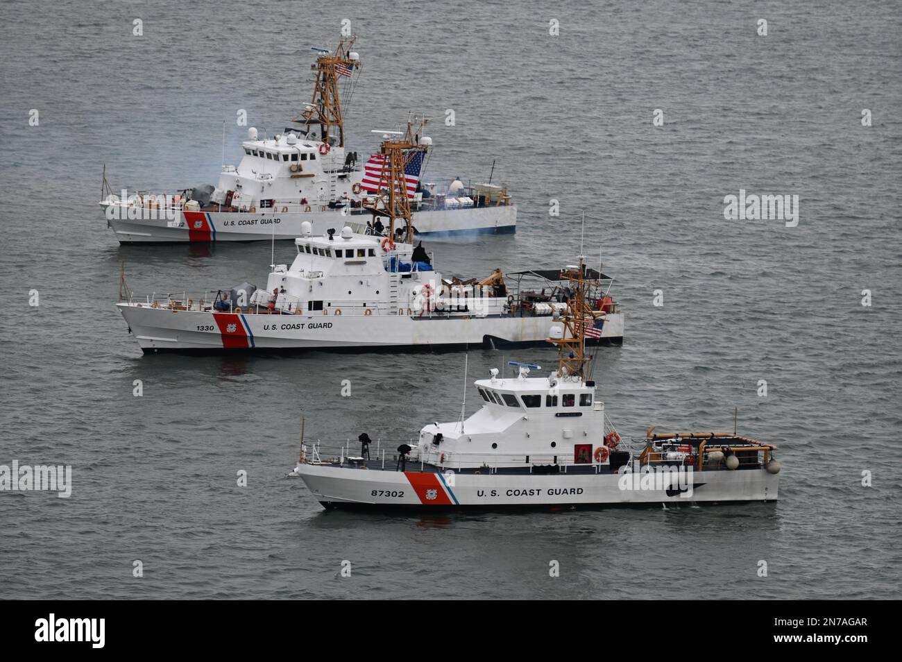 The Coast Guard Cutters Tybee (WPB-1330), Sanibel (WPB-1312), and ...