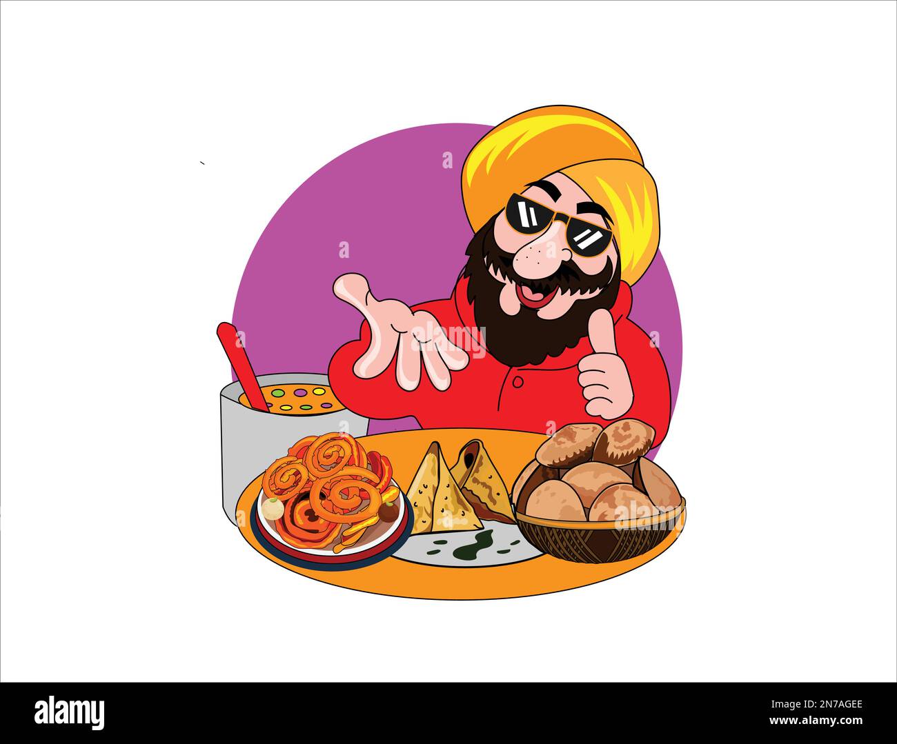 Sikh selling street food vector illustration Pro Vector Stock Vector ... Sikh selling street food vector illustration Pro Vector Stock Vector ...